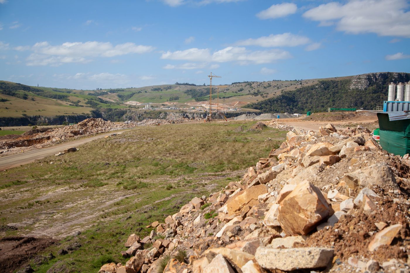 Msikaba Bridge construction site - SANRAL Stop Over