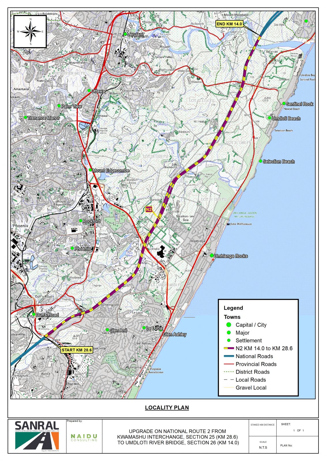LANE WIDTHS REDUCED TO ALLOW SPACE FOR FUTURE CONSTRUCTION ON N2 FROM ...