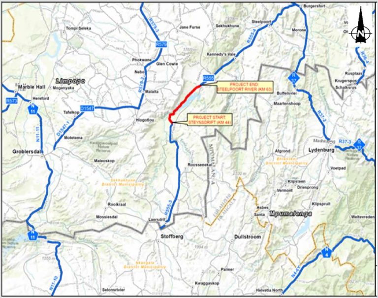 Temporary Road Closures, with Stop/Go, on the R555, Steynsdrift to ...