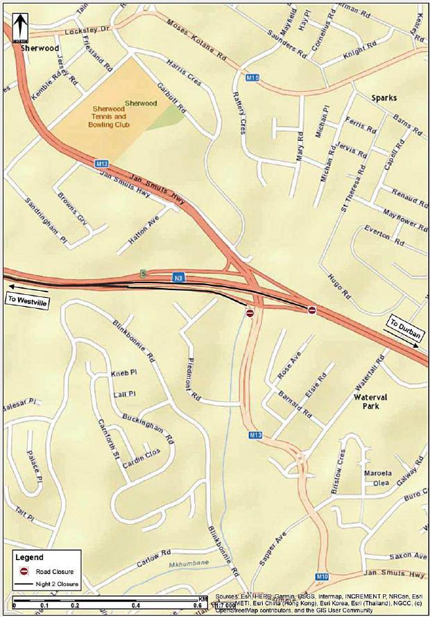 N3 TEMPORARY ROAD CLOSURES TO ACCOMMODATE DEMOLITION OF THE OLD ...